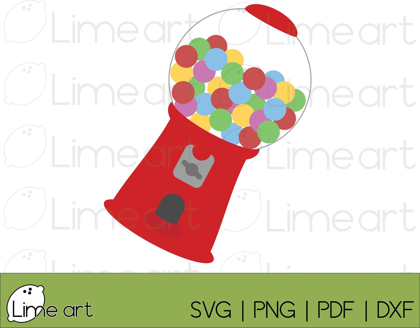 Gumball Machine Clipart SVG, Digital Download for Cricut - Etsy