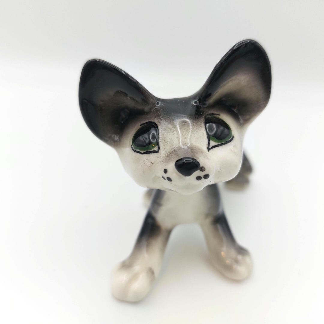 Vintage Bobble Head Cat Figurine | Porcelain Cat Ornament - Etsy