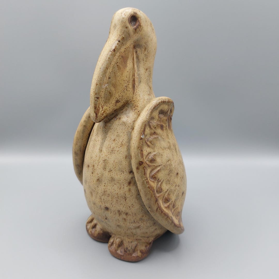 Vintage Ceramic Pelican Money Box | Pelican Shaped Piggy Bank - Etsy