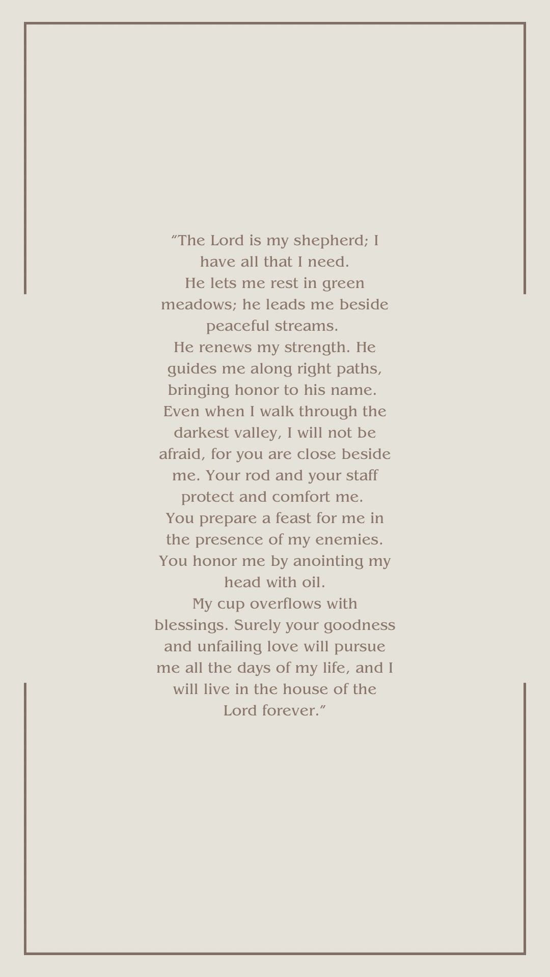 Psalm 23 Digital Print - Etsy