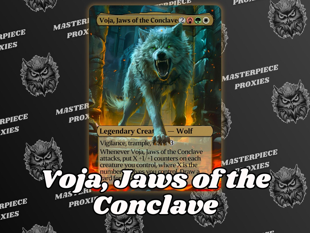 Voja, Jaws of the Conclave MTG Proxy MTG Gift Full Art Custom Fantasy ...