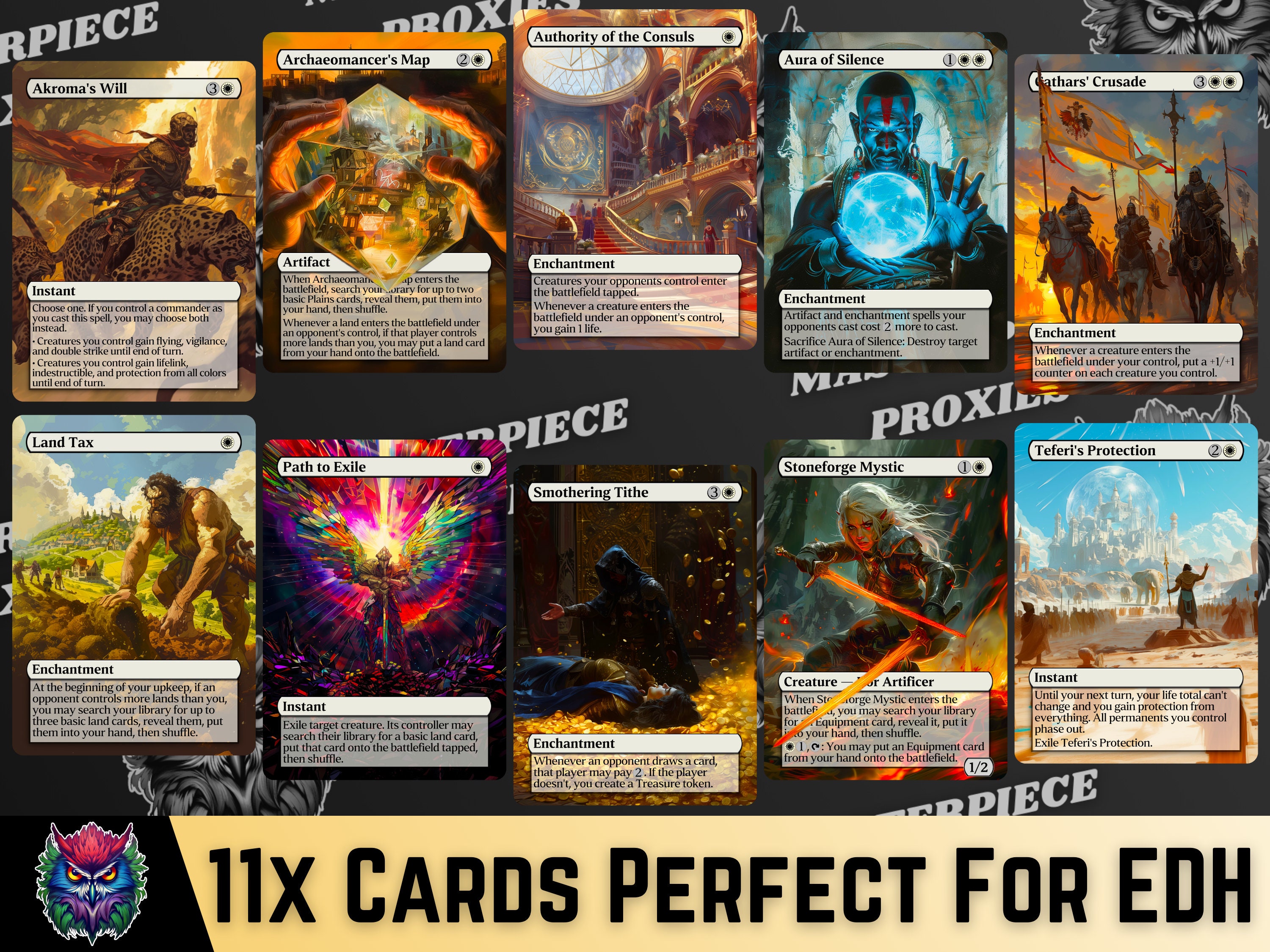 White Commander Staples Bundle Set of 10 1 White EDH Staple Cards 11 ...