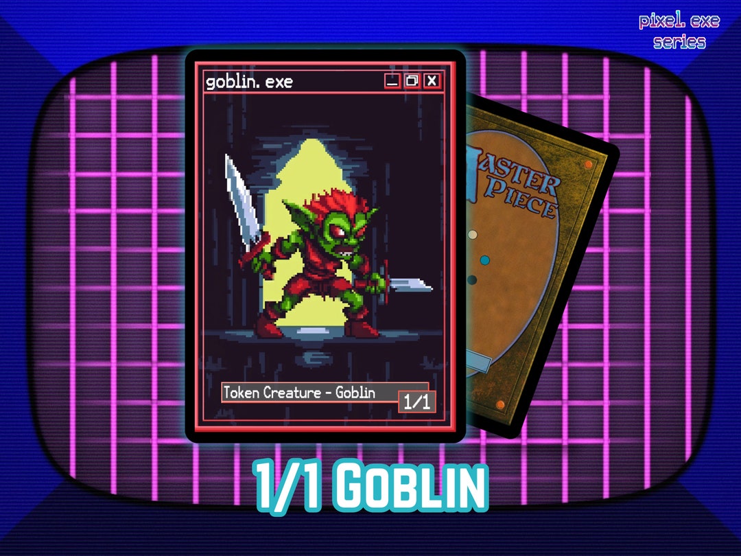 Goblin Token 1/1 MTG Pixel Art 8bit Proxy Magic the Gathering Custom Token Art - Etsy