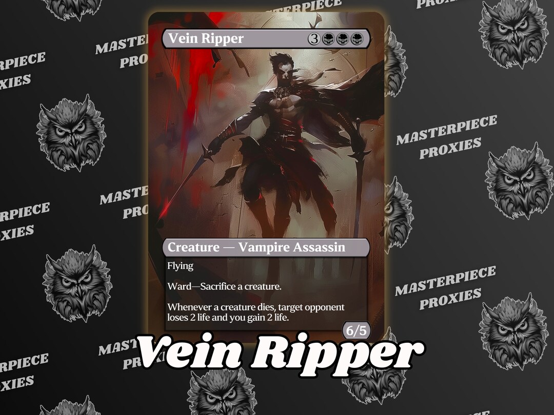 Vein Ripper MTG Proxy Card Custom Fantasy Art Series Full-art Custom ...