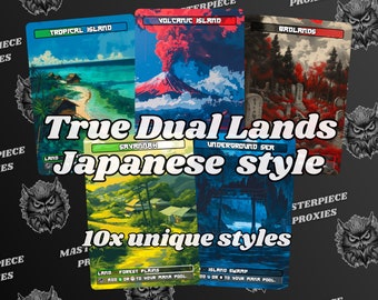 10x Dual Lands MTG Proxies Water Color Style - Etsy