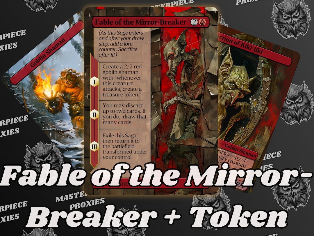 Fable of the Mirror-breaker MTG Card Custom Fantasy Art Series Full-art ...