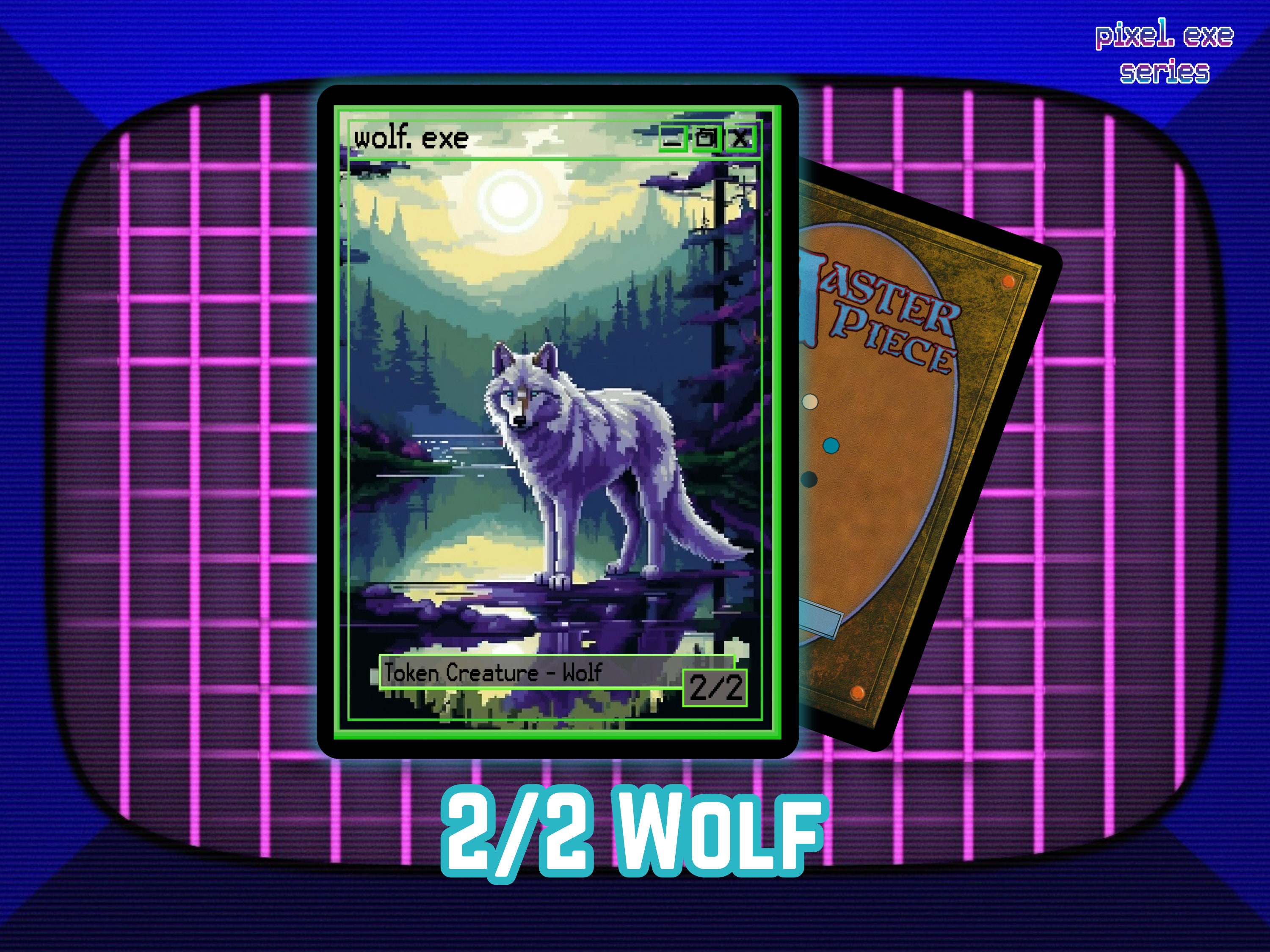 Wolf Token 2/2 MTG Pixel Art 8bit Proxy Magic the Gathering Custom ...