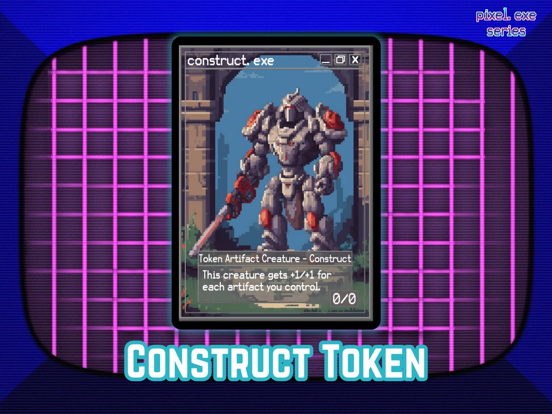 Construct MTG Gift Present Token MTG Pixel Art 8bit Proxy Magic the ...