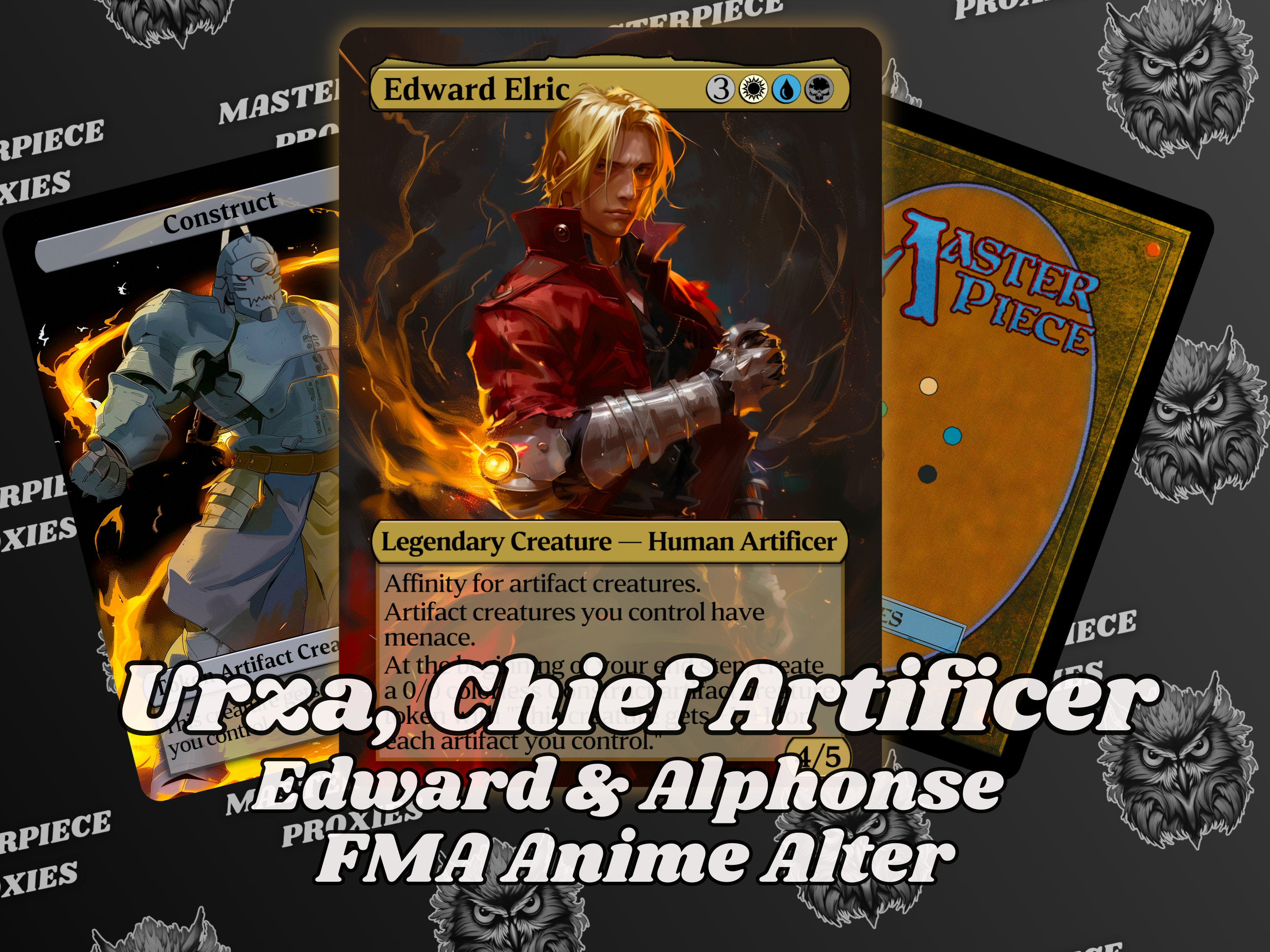 Urza, Chief Artificer edward Elric MTG Card Custom Art Series full-art ...