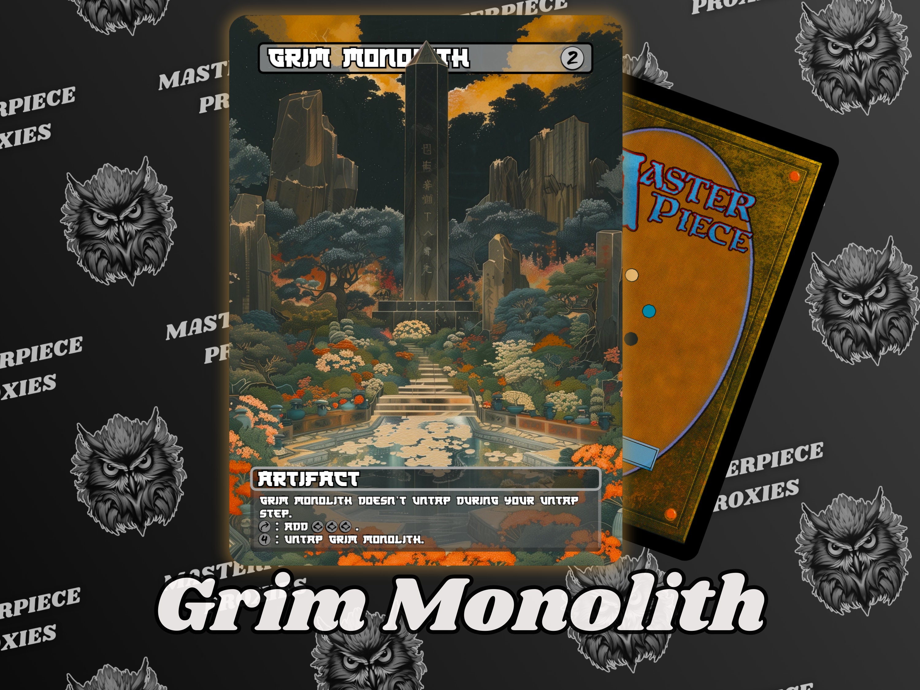 Grim Monolith MTG Card Japanese Custom Art Series Unique Full-art Custom MTG Proxies High ...