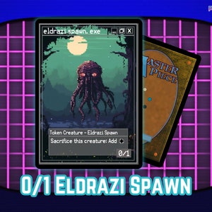 Eldrazi Spawn 0/1 MTG Pixel Art 8bit Proxy Magic the Gathering Custom ...