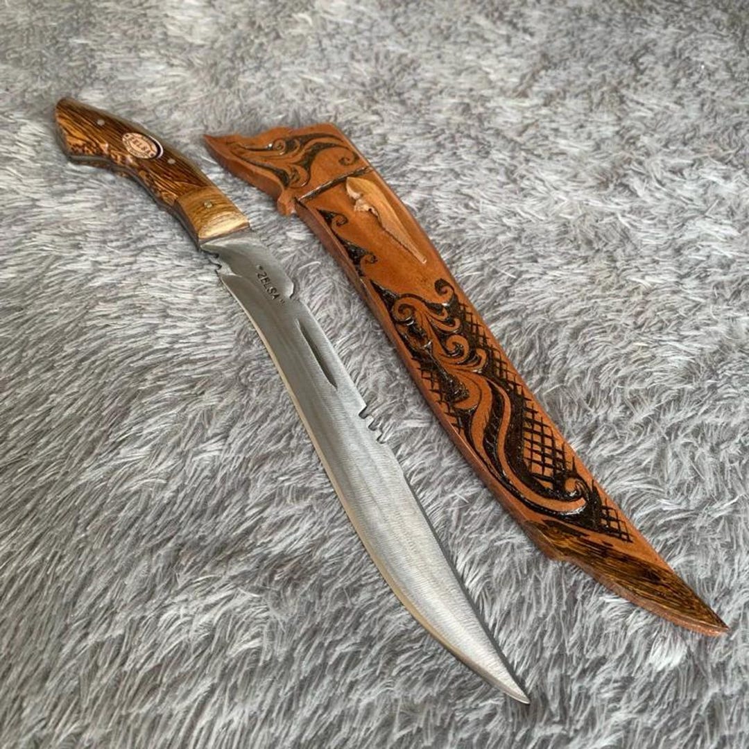 Traditional Ethnic Machete Zelsa Carved Handmade 15.7 Inch - Etsy