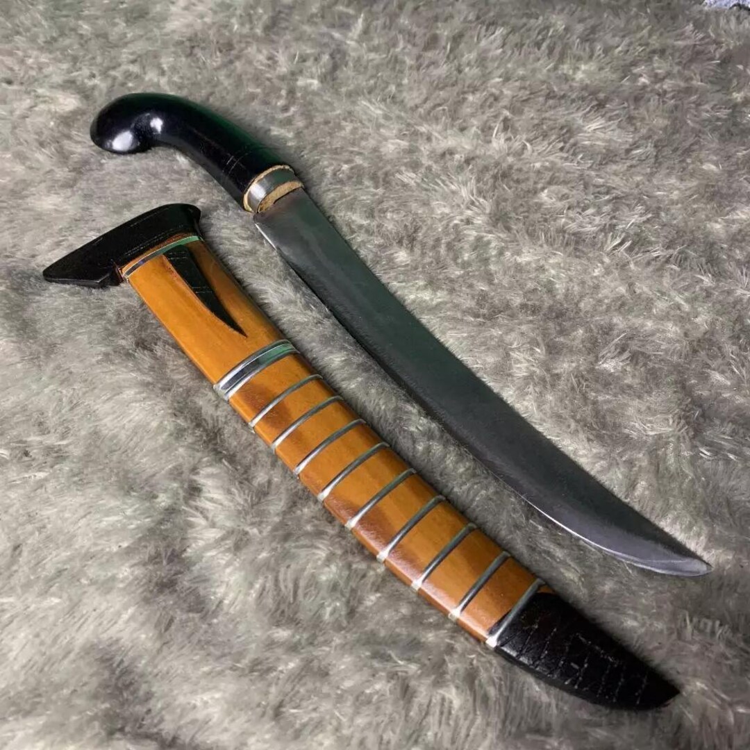 Traditional Ethnic Machete Zambia Steel Carved Multipurpose Handmade 17 ...