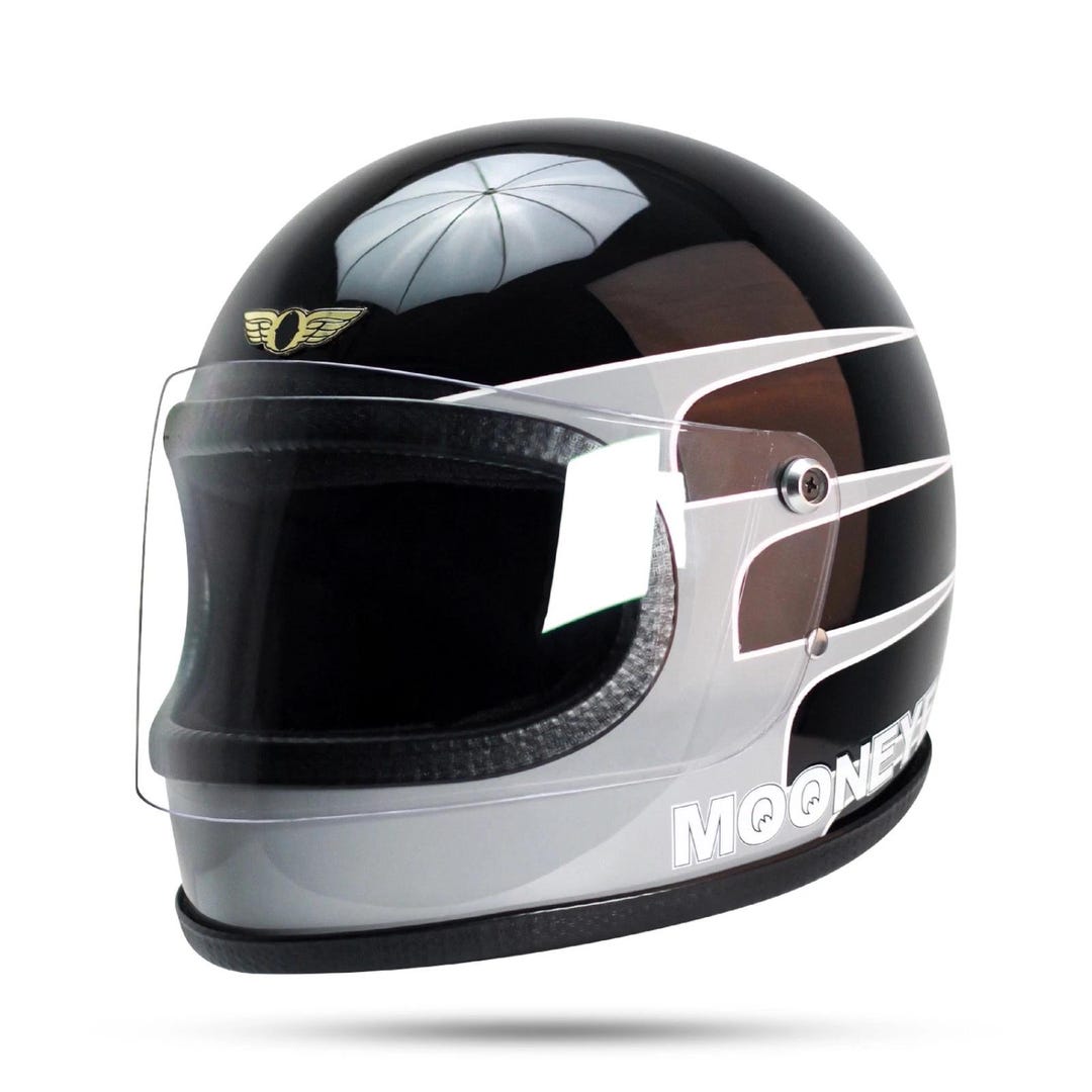 Custom Motorcycle Helmet Full Face Atlas Gen 2 Moon Eyes Bobber Chopper ...