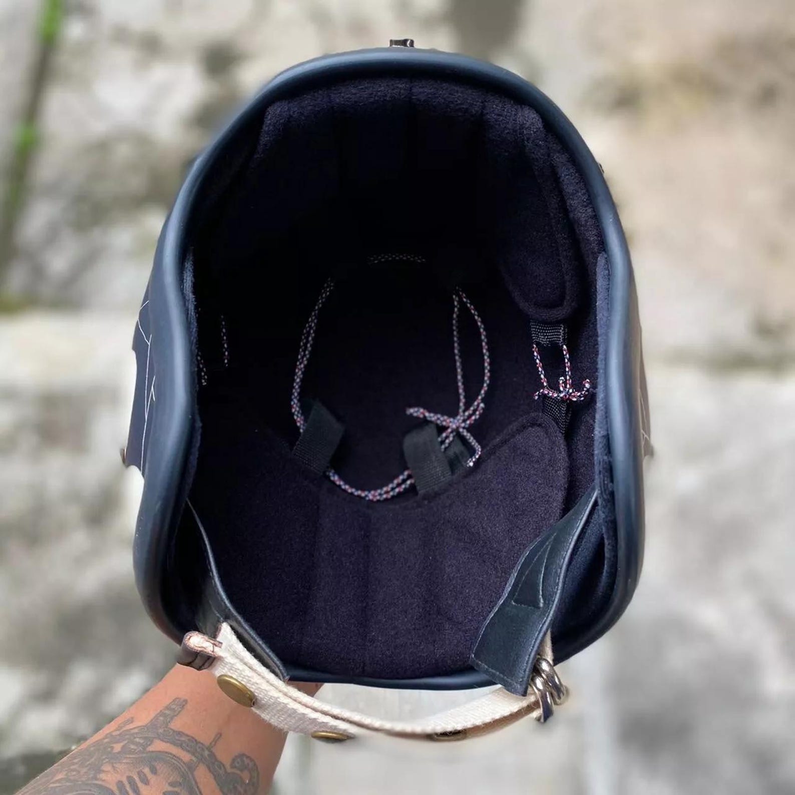 Sale ! Vintage Custom Helmet Slimhead 500TX Patina Flames for VESPA ...