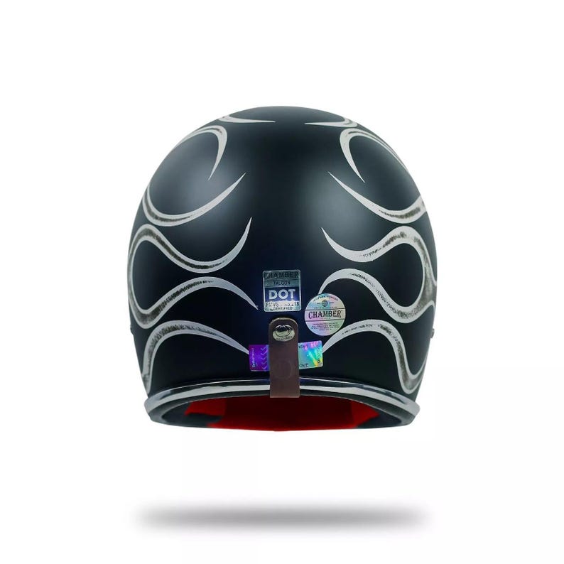 New Sale ! Vintage Custom Helmet Mini Talgon Black Cafe Racer Chopper ...
