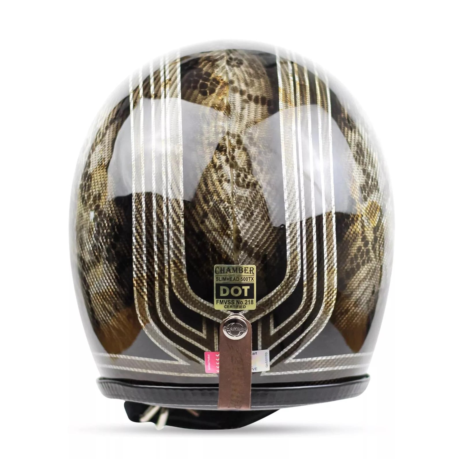 New ! Vintage Custom Helmet Slimhead Graphic Carbon BOBBER CHOPPER Cafe ...