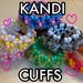 3D X-base Kandi Cuffs - Etsy