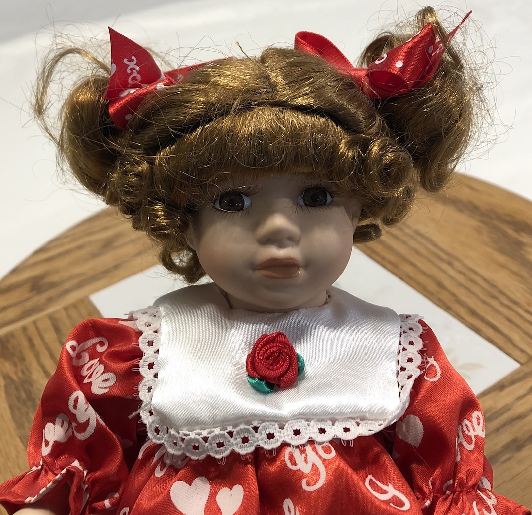 Vintage "collectors Choice" Girl Doll by Dandee , 9 1/2 Inch Porcelain ...