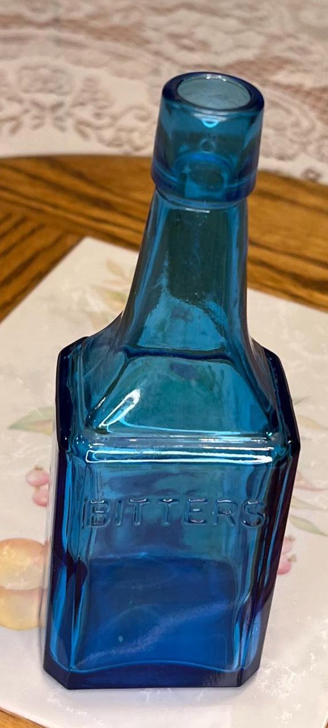 Vintage Cobalt Blue Bitters Bottle, Wheaton NJ - Etsy