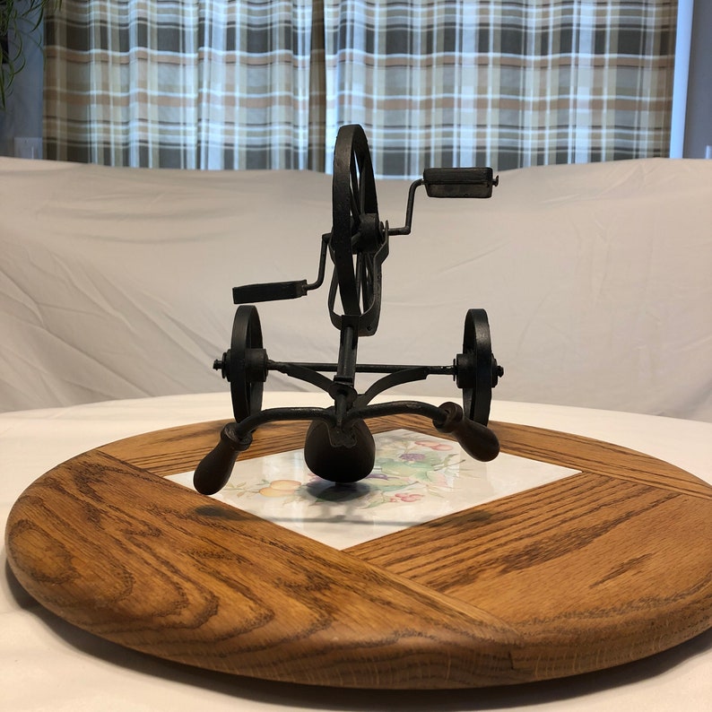 Vintage Iron Tricycle, Metal Trike With Wood Seat and Hand Grips - Etsy