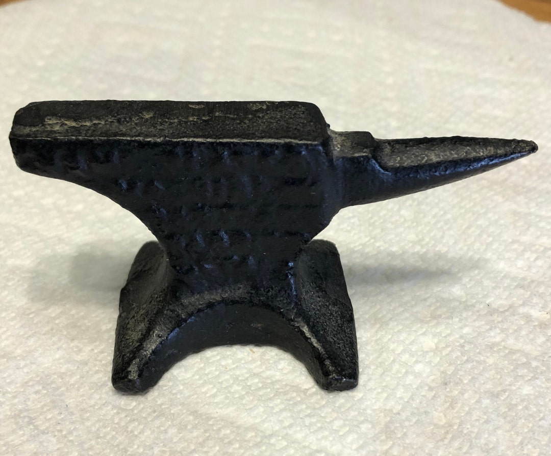 Miniature Cast Iron Anvil, Rustic for Dollhouse or Jewelry Making ...