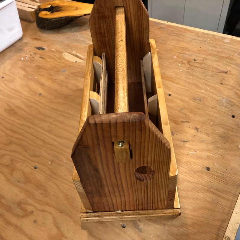Old Time Carpenters Tool Box, Wood Tool Caddy, Handmade Wood, Fathers ...