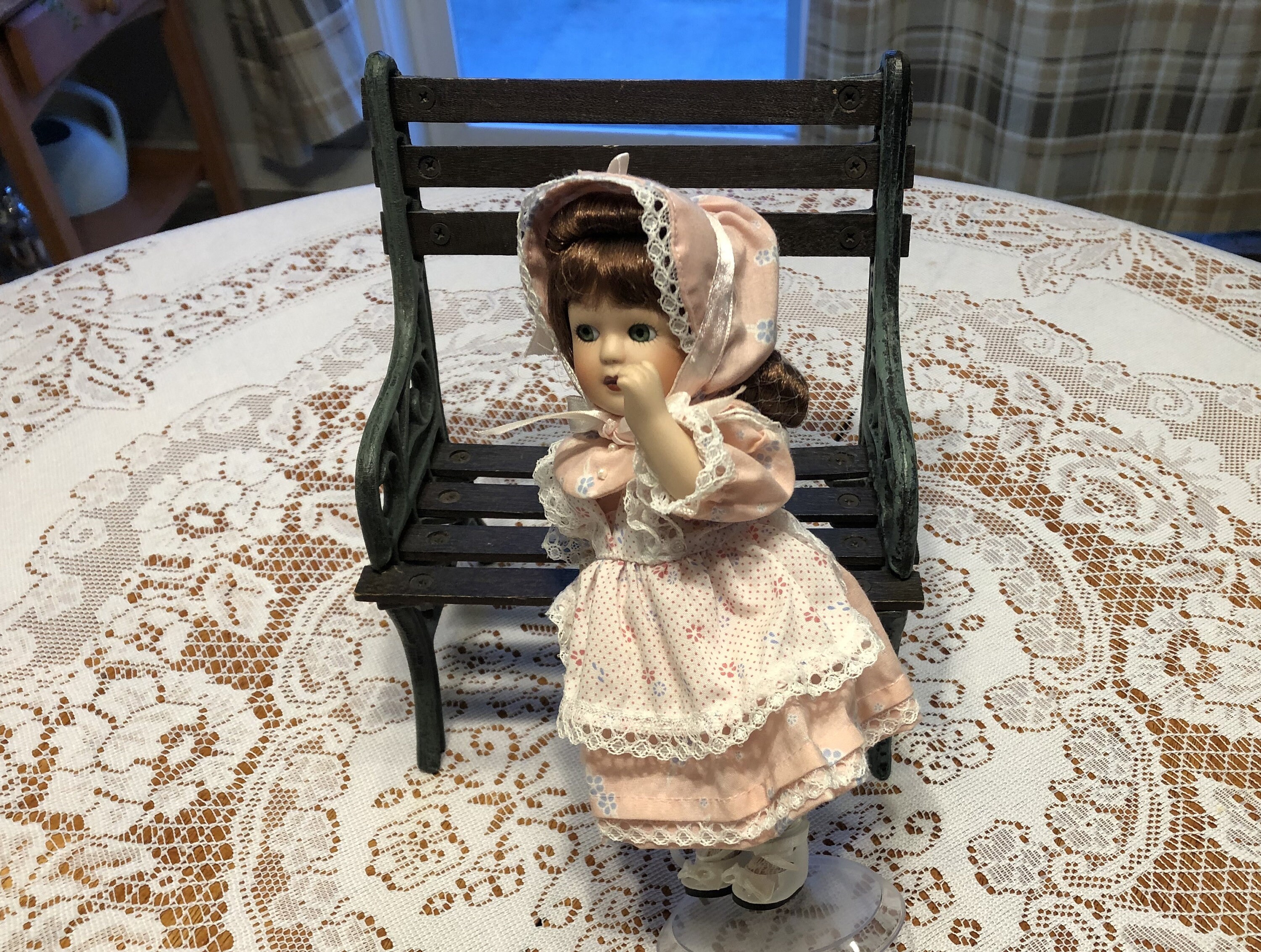 Vintage Park Bench, Cast Iron and Wood, Doll Size. - Etsy