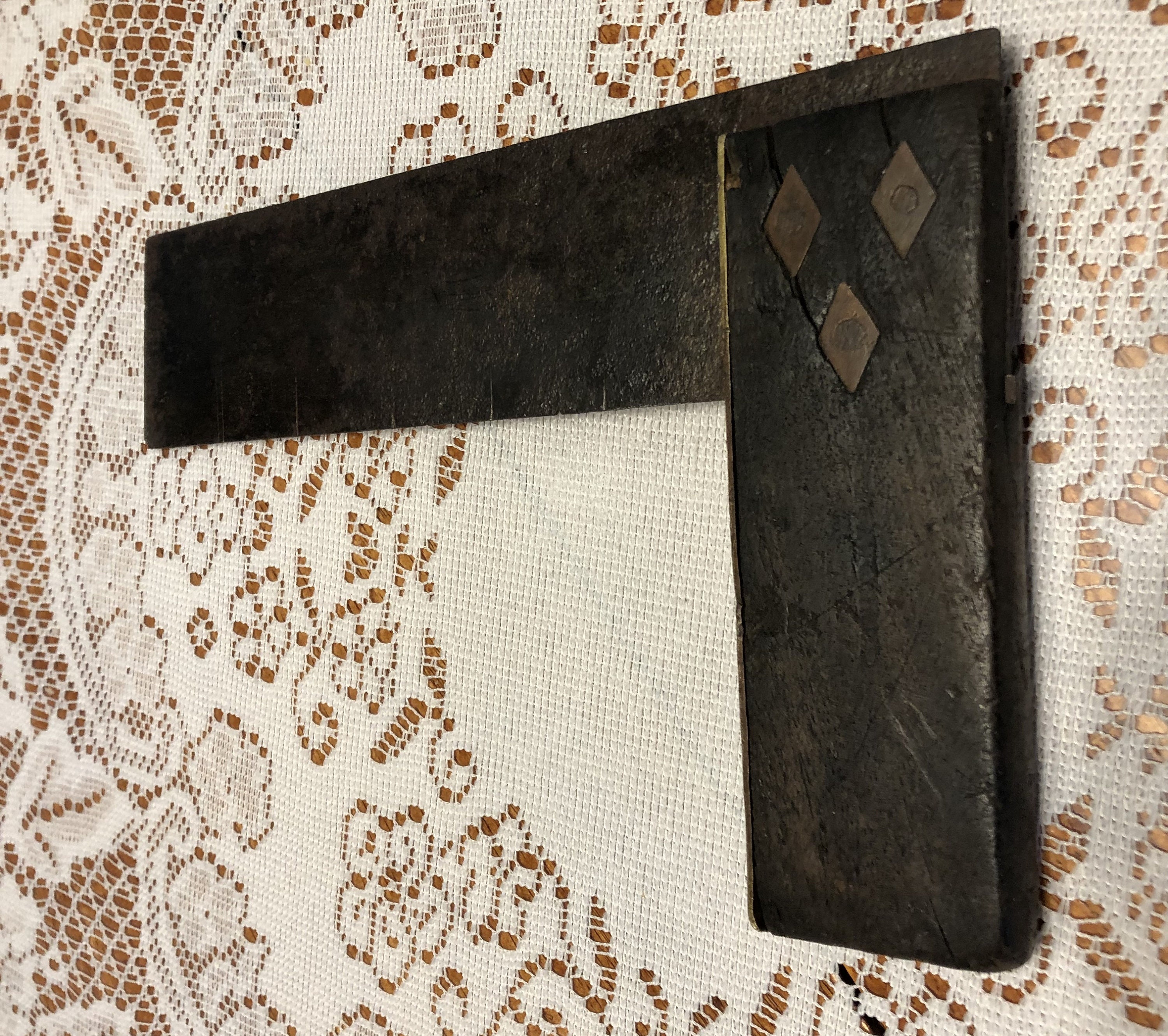 Antique Rustic Carpenters Square With Rosewood Handle - Etsy