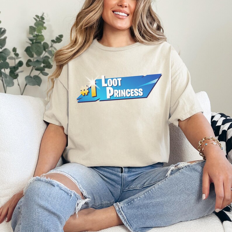 Loot Princess Shirt, #1 Loot Princess, Gamer Girl Battle Royale Loot ...