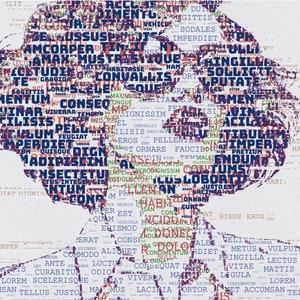 Text Art Portrait From Your Photo, Personalize Portrait, Abstract Art ...