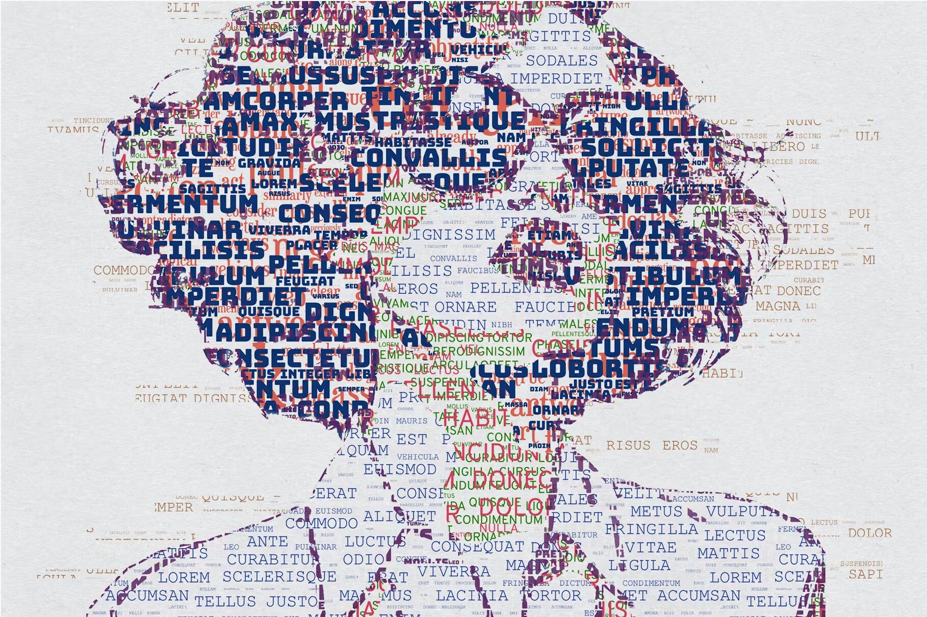 Text Art Portrait From Your Photo, Personalize Portrait, Abstract Art ...