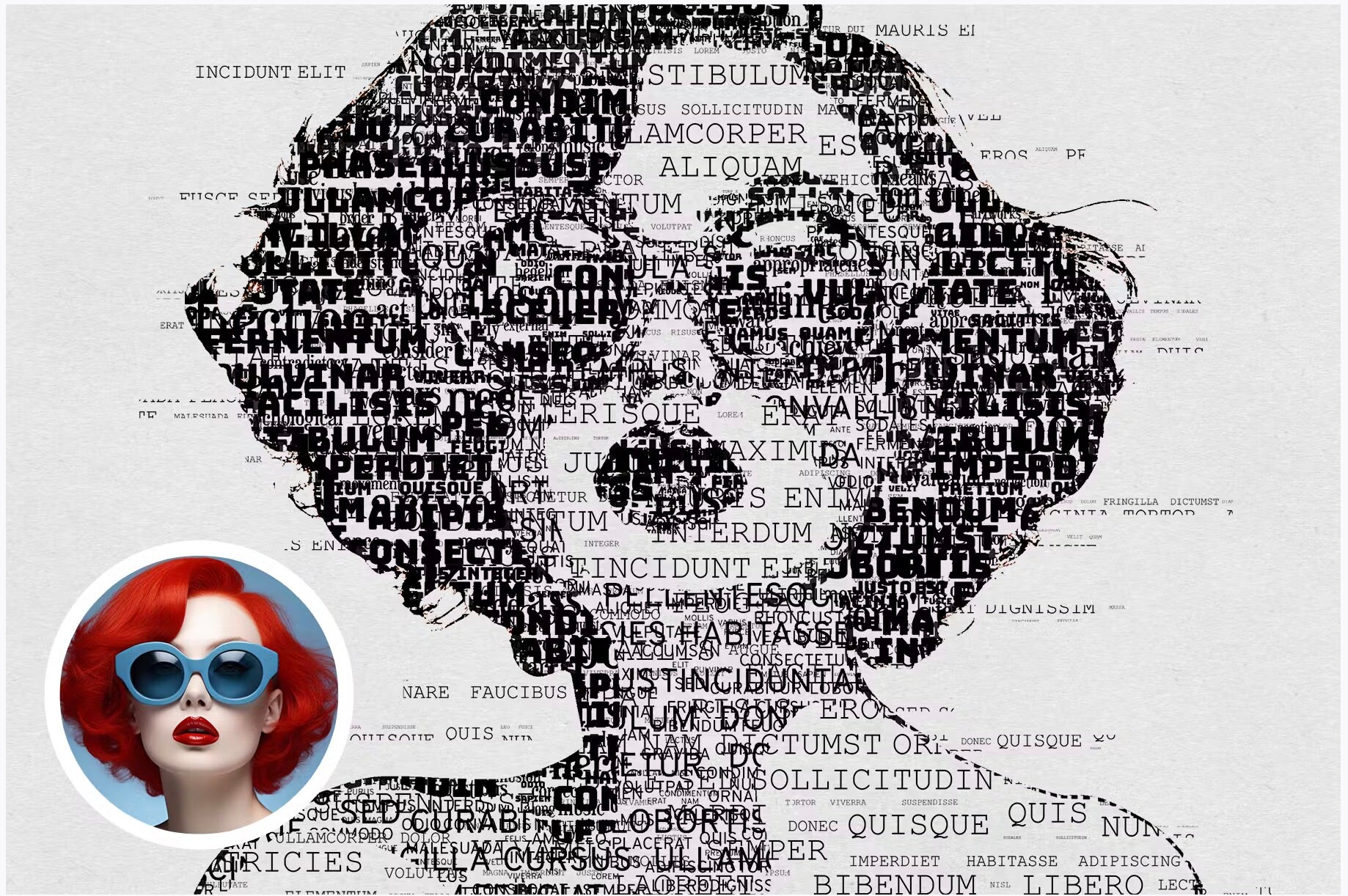 Text Art Portrait From Your Photo, Personalize Portrait, Abstract Art ...