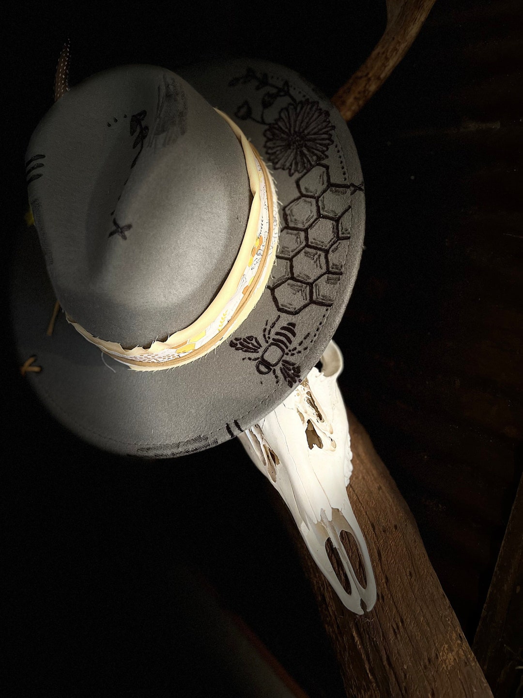 Custom Burned Womens Hat - Etsy