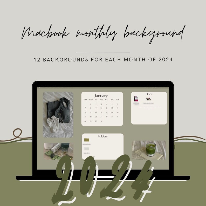 Monthly Wallpapers 2024 - Etsy