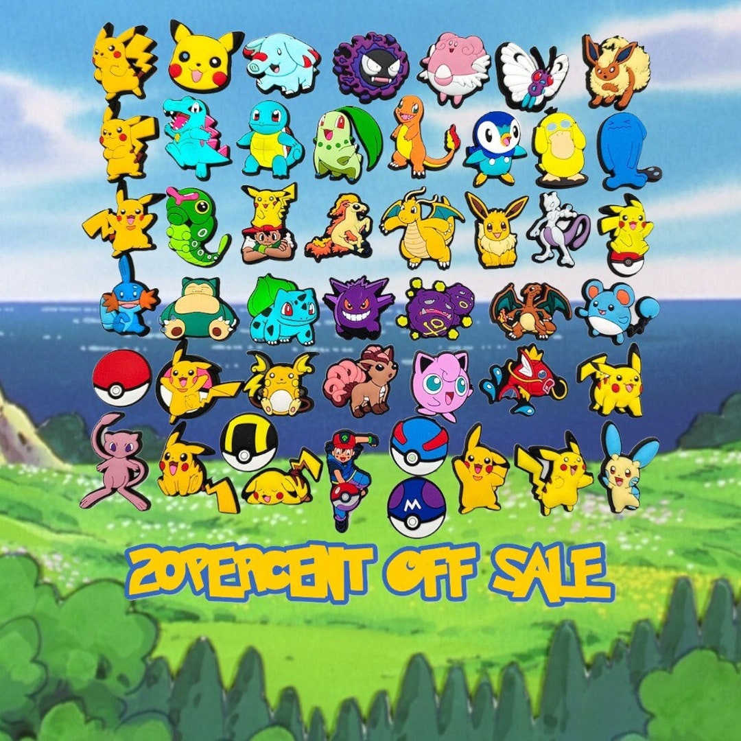 Pokemon Croc Charms, Pikachu, Gengar, Charizard, Croc Charms - Etsy
