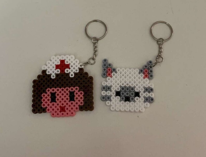 Hama Bead Keyrings - Etsy