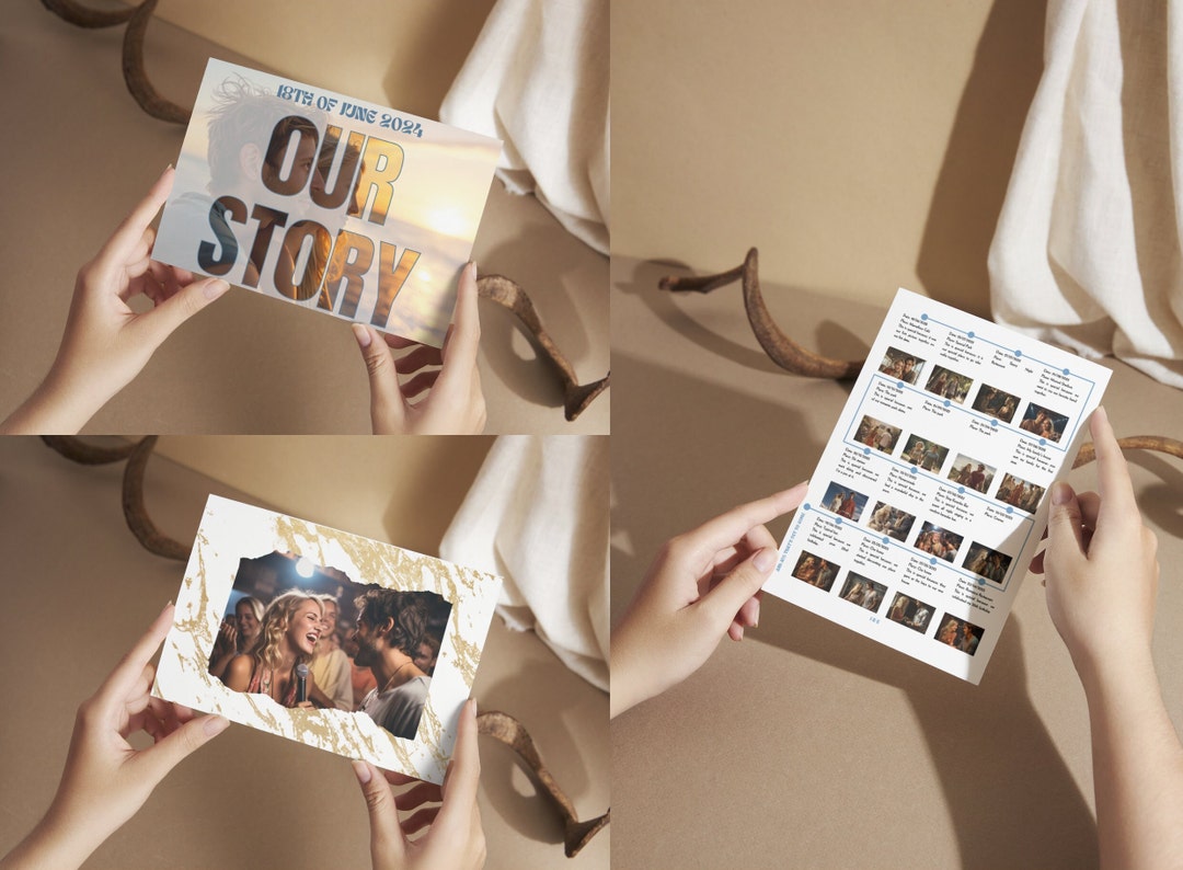 Customizable Timeline Gift Card - 18 Photos - Etsy