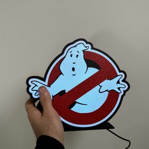 Ghostbusters LED Lightbox Lamp Lightbox Wall Decor Wall and Table Light ...