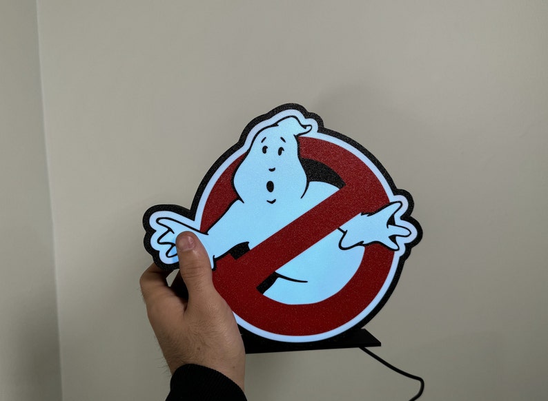 Ghostbusters LED Lightbox Lamp Lightbox Wall Decor Wall and Table Light ...