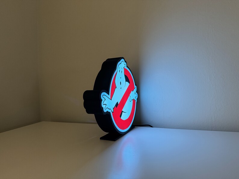 Ghostbusters LED Lightbox Lamp Lightbox Wall Decor Wall and Table Light ...