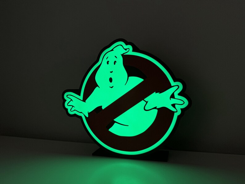 Ghostbusters LED Lightbox Lamp Lightbox Wall Decor Wall and Table Light ...