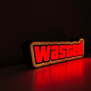 Rgb Wasted Light Box Large Size Gift for Gamers Light up Your Hobby Room A Perfect Wall Light ...