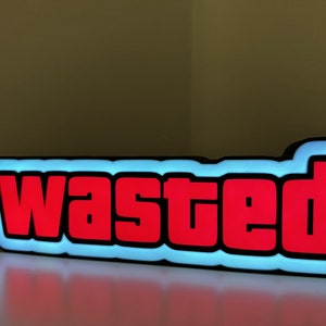 Rgb Wasted Light Box Large Size Gift for Gamers Light up Your Hobby Room A Perfect Wall Light ...