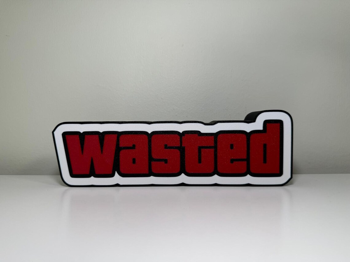 Rgb Wasted Light Box Large Size Gift for Gamers Light up Your Hobby Room A Perfect Wall Light ...