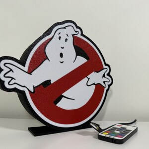 Ghostbusters LED Lightbox Lamp Lightbox Wall Decor Wall and Table Light ...