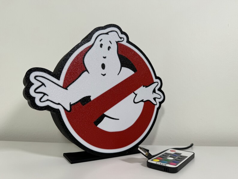Ghostbusters LED Lightbox Lamp Lightbox Wall Decor Wall and Table Light ...