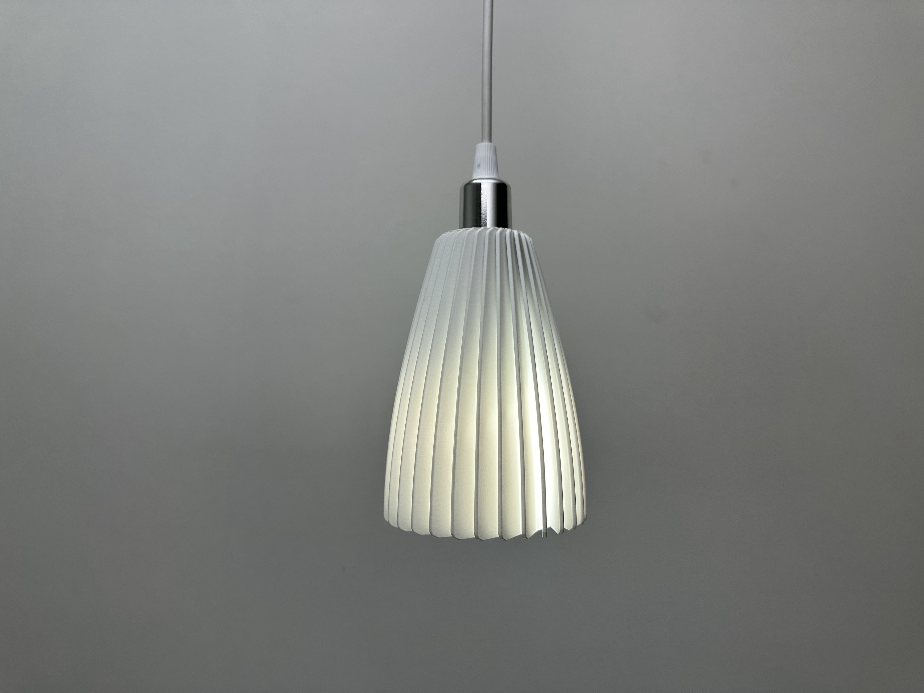 Small Minimalist Wavy Pendant Light Handmade Wavy Origami Pendant Light ...