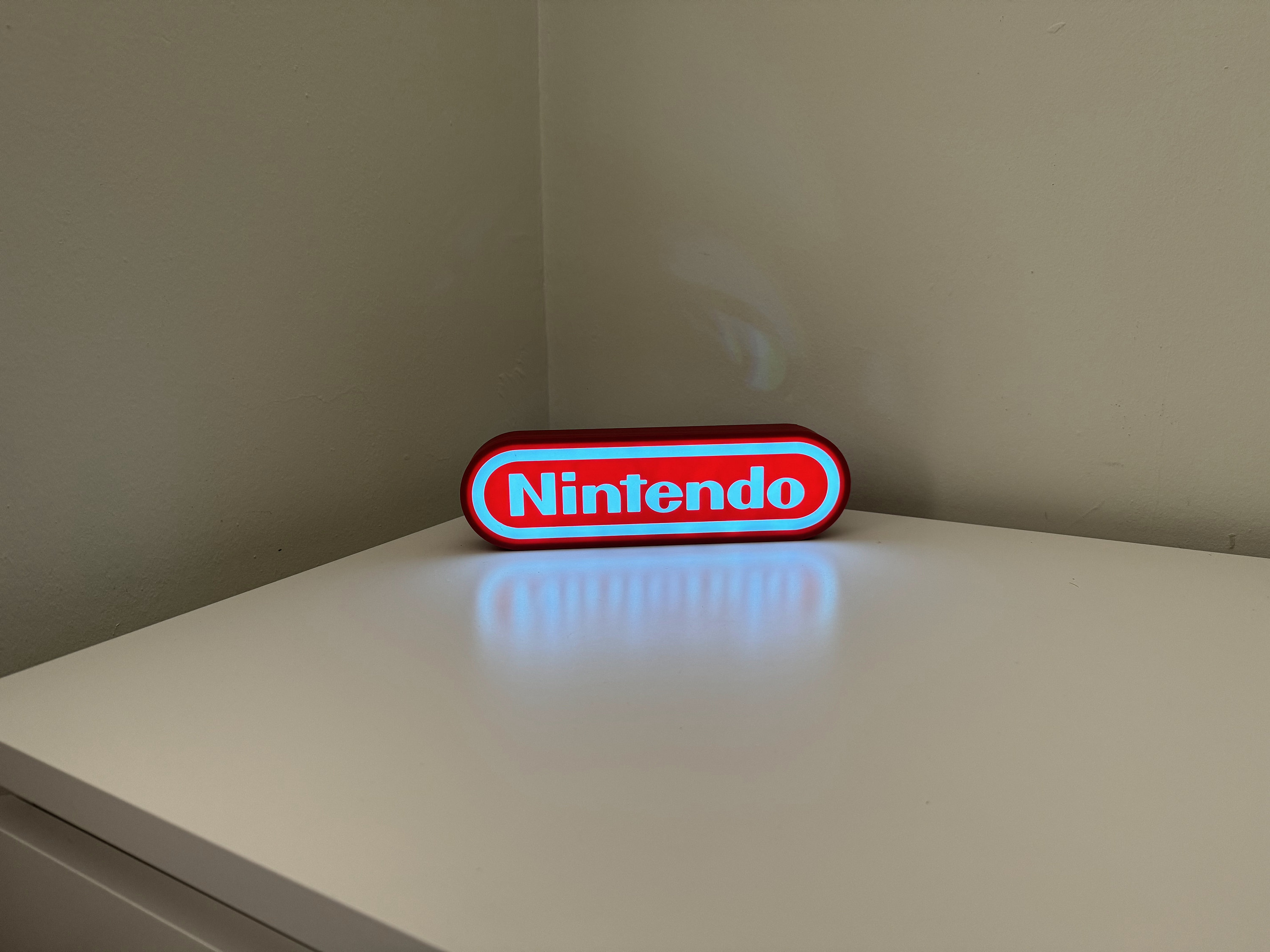 Classic Nintendo Sign LED Light Box, Perfect for Game Room, Super ...