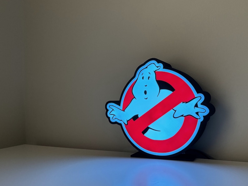 Ghostbusters LED Lightbox Lamp Lightbox Wall Decor Wall and Table Light ...